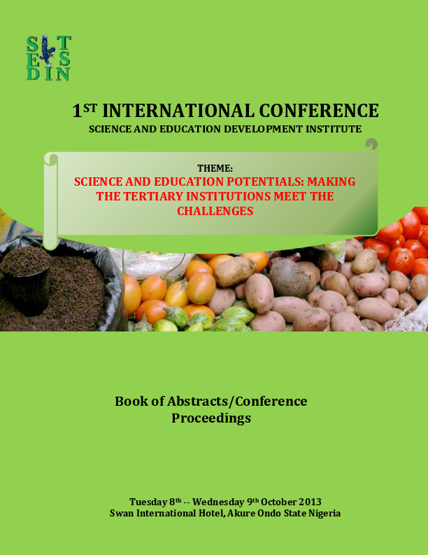 (PDF) 1ST INTERNATIONAL CONFERENCE SCIENCE AND EDUCATION DEVELOPMENT ...