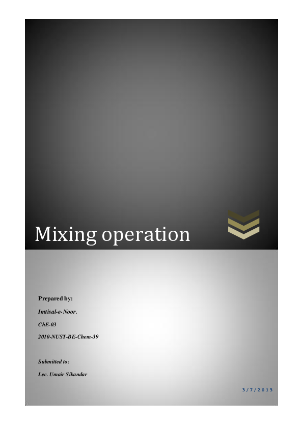 (PDF) mixing process