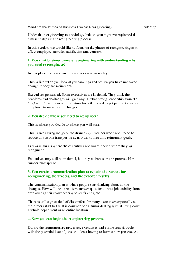 (DOC) What are the Phases of Business Process Reengineering