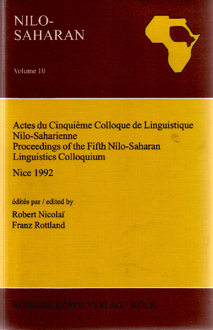 (PDF) Is Niger-Congo simply a branch of Nilo-Saharan?