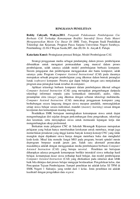 (DOC) RINGKASAN PENELITIAN