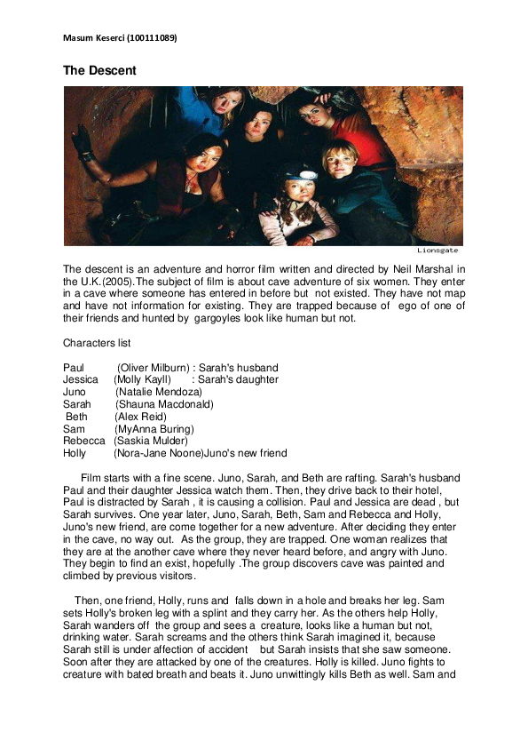 (DOC) An example of horror Film.