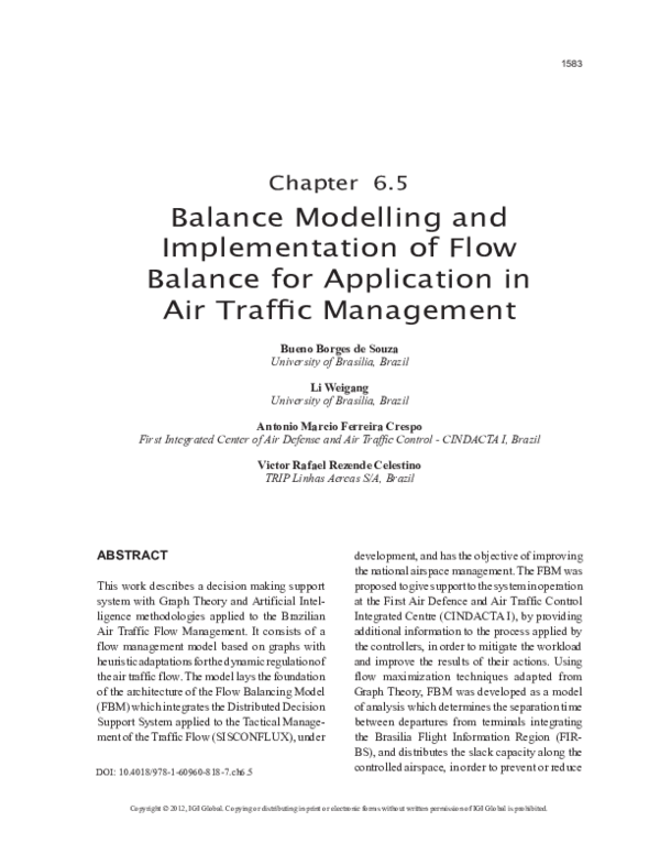 (PDF) Balance Modelling and Implementation of Flow Balance for ...