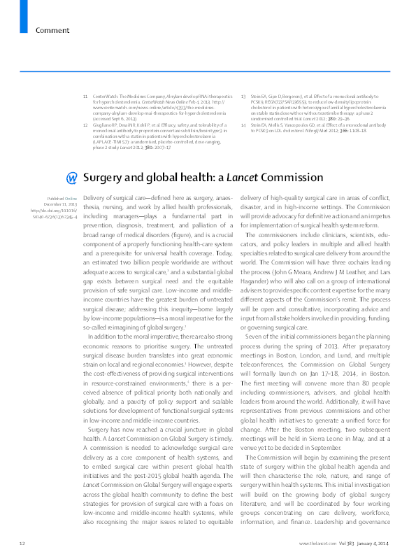 (PDF) Lancet Commission on Global Surgery