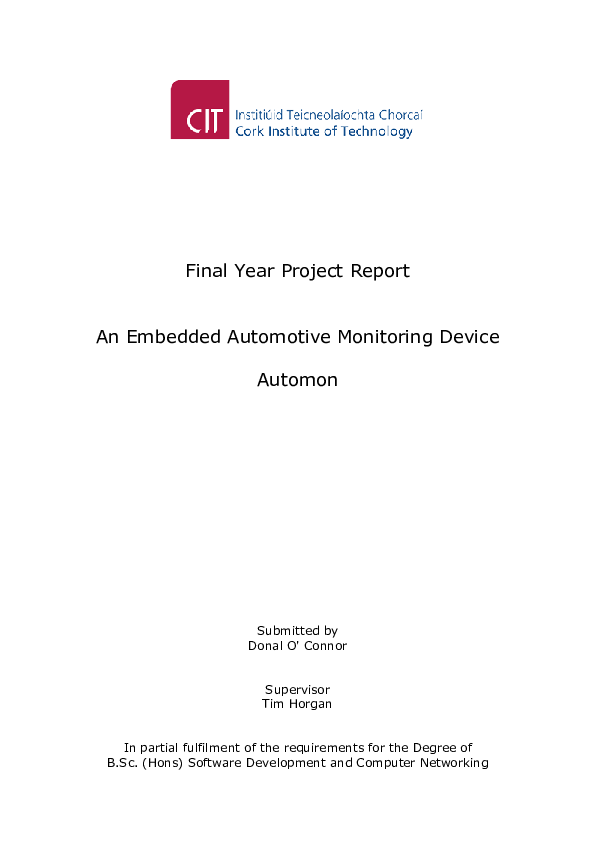 (PDF) FINAL YEAR PROJECT LIST