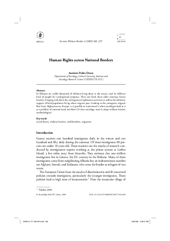 (PDF) Human Rights Across National Borders