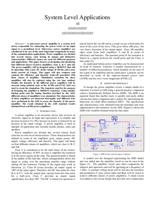(PDF) Amplifier IEEE Report