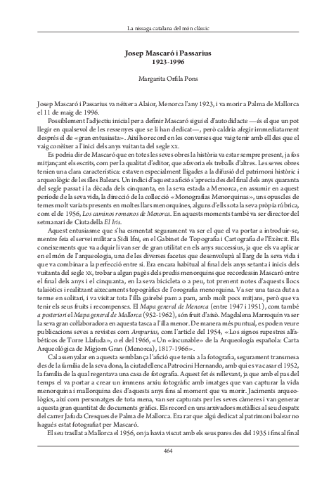 (PDF) Josep Mascaró i Pasarius (1923-1996),