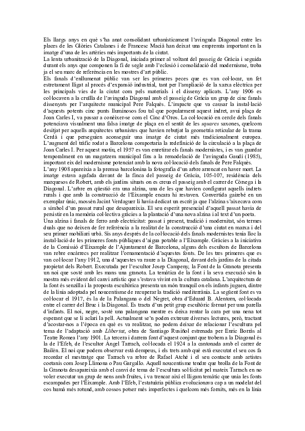 (PDF) Art Públic a l'avinguda Diagonal de Barcelona. Public Art at the ...