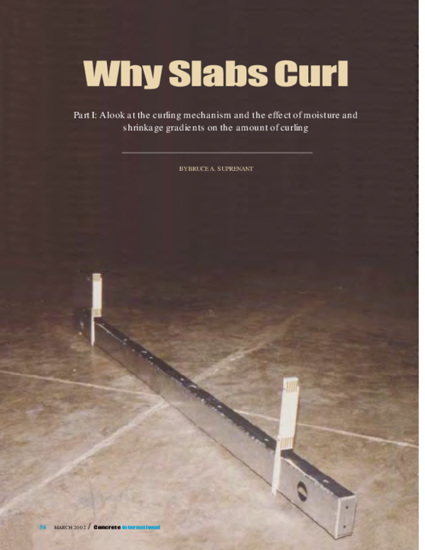 (PDF) Why slabs curl? - Bruce Suprenent