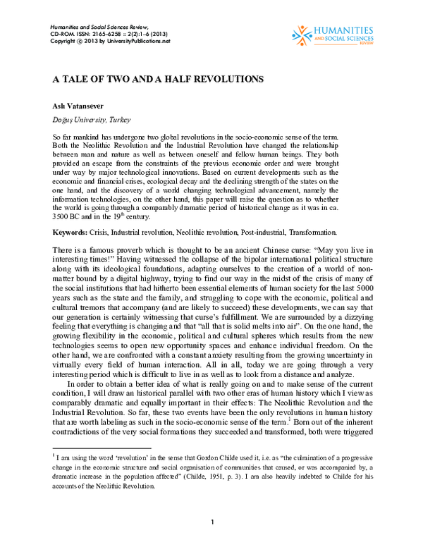 (PDF) A Tale of Two And A Half Revolutions