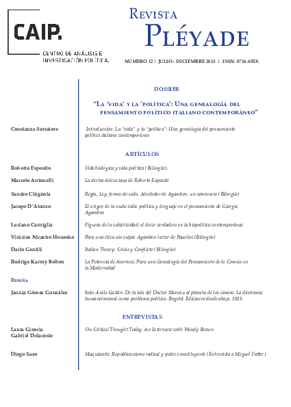 (PDF) Maquiavelo: Republicanismo radical y poder constituyente ...