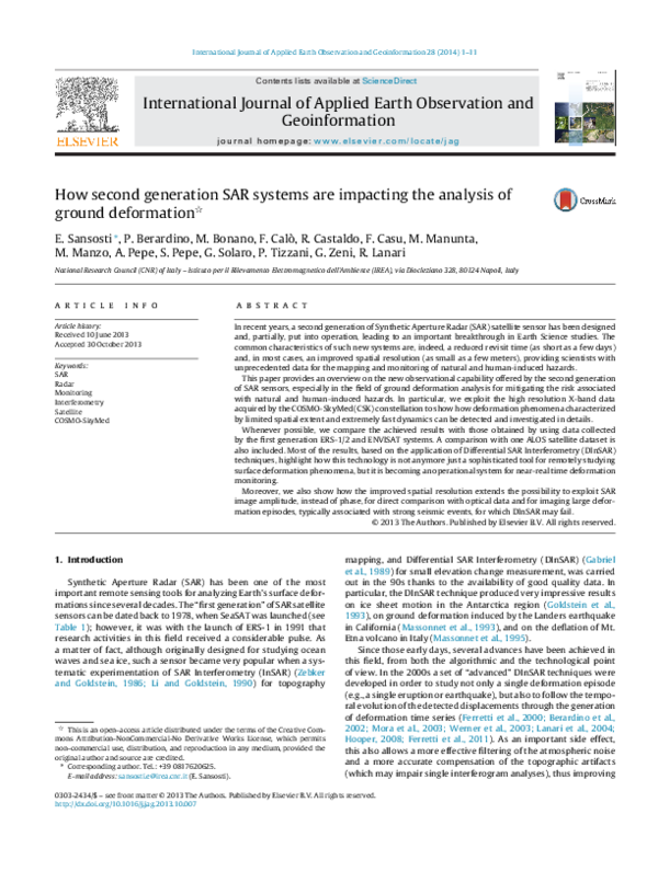 (PDF) How second generation SAR systems are impacting