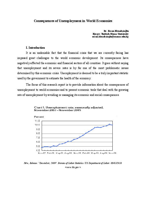 (DOC) Consequences of Unemployment in World Economies