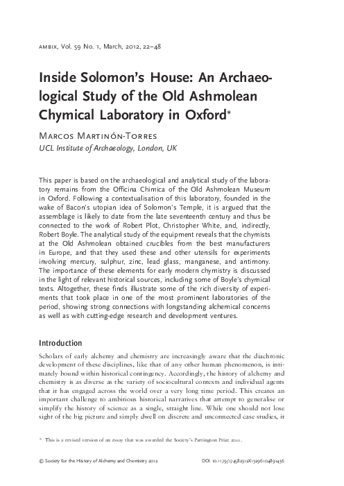 (PDF) Inside Solomon's House: An Archaeological Study of the Old ...