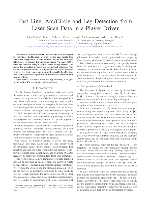 (PDF) Fast Line, Arc/Circle and Leg Detection from Laser Scan Data in a Player Driver | daniel ...