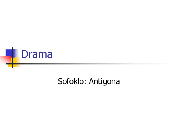 (PPT) Drama - Sofoklo Antigona