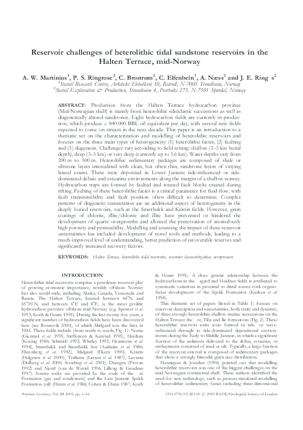 (PDF) Reservoir challenges of heterolithic tidal sandstone reservoirs ...