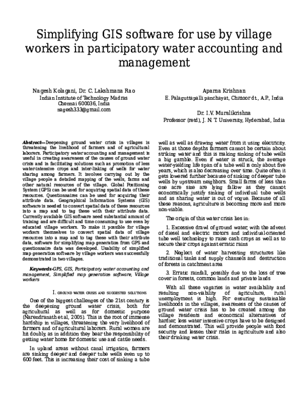 (PDF) WATERSHED paper