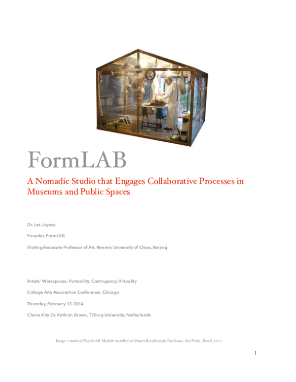 (PDF) FormLAB - nomadic studios