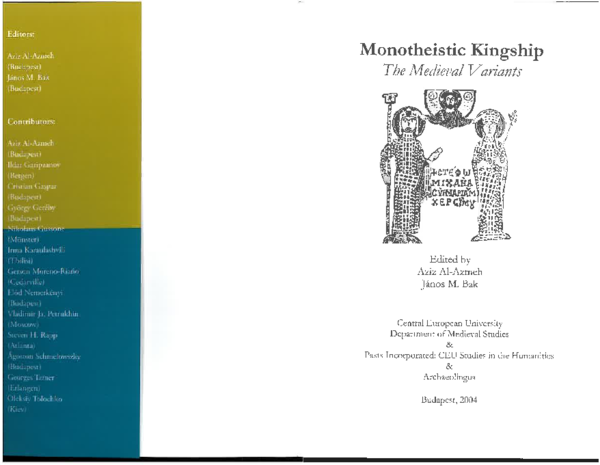 (PDF) Monotheistic Kingship | Aziz Al-Azmeh - Academia.edu