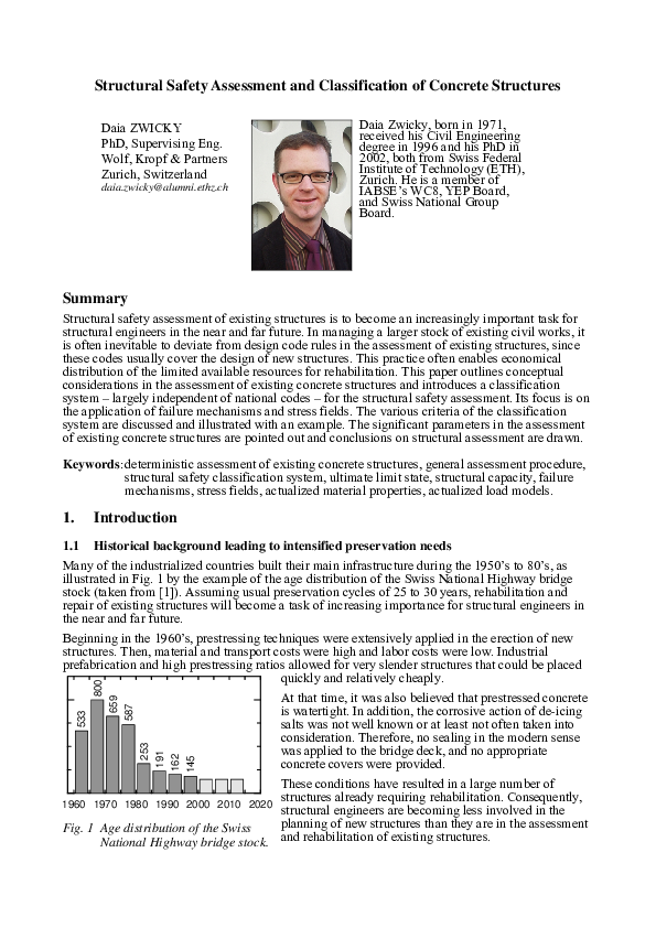 (PDF) Structural Safety Assessment and Classification of Structures