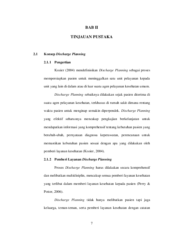 (PDF) bab II Discard planning