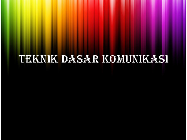 (PPT) KOMUNIKASI