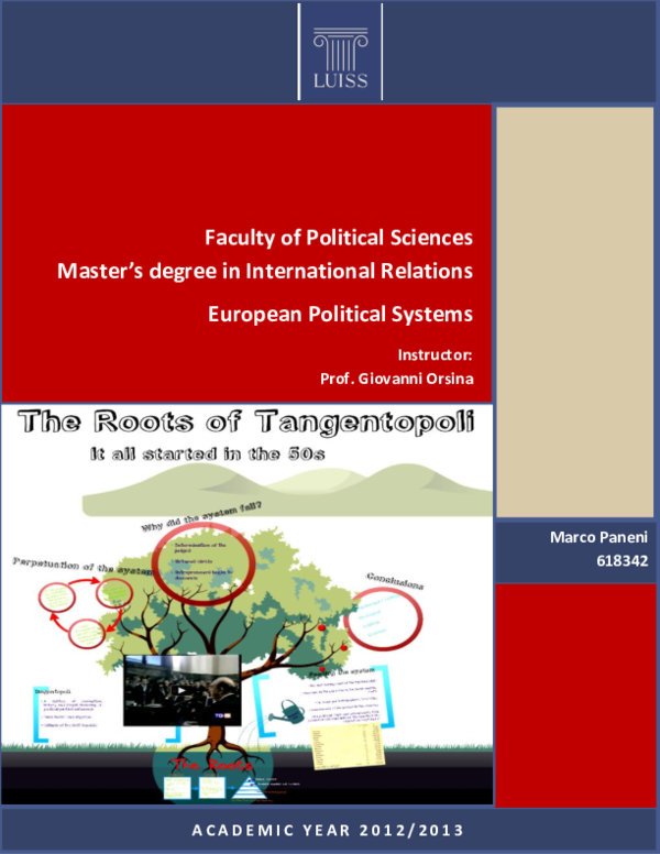 (PDF) The Roots of Tangentopoli