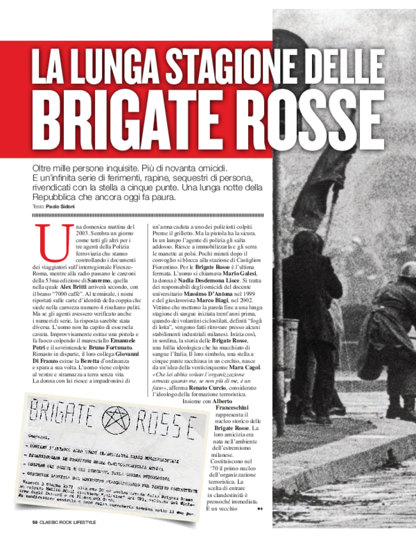 (PDF) La lunga stagione delle Brigate Rosse