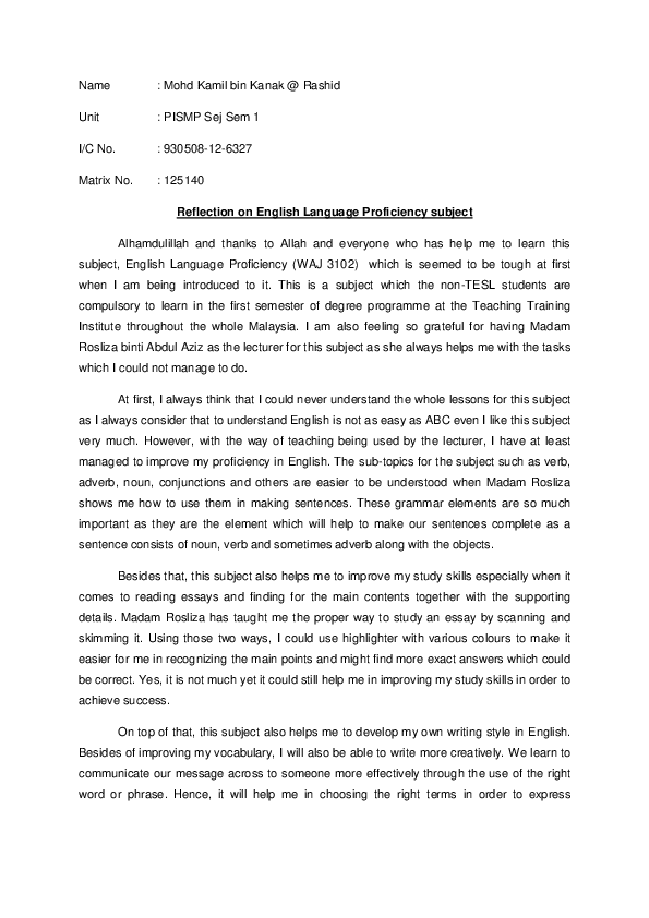 (DOC) Elp reflection