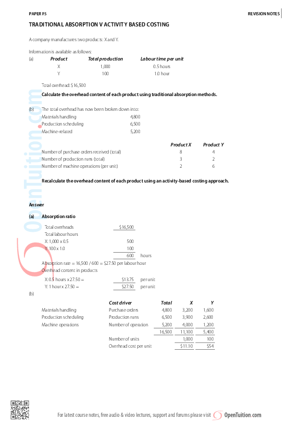 (PDF) ACCA F5 Revision notes Open Tuition