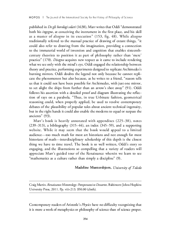 (PDF) With Gideon Manning, review of Craig Martin, Renaissance ...