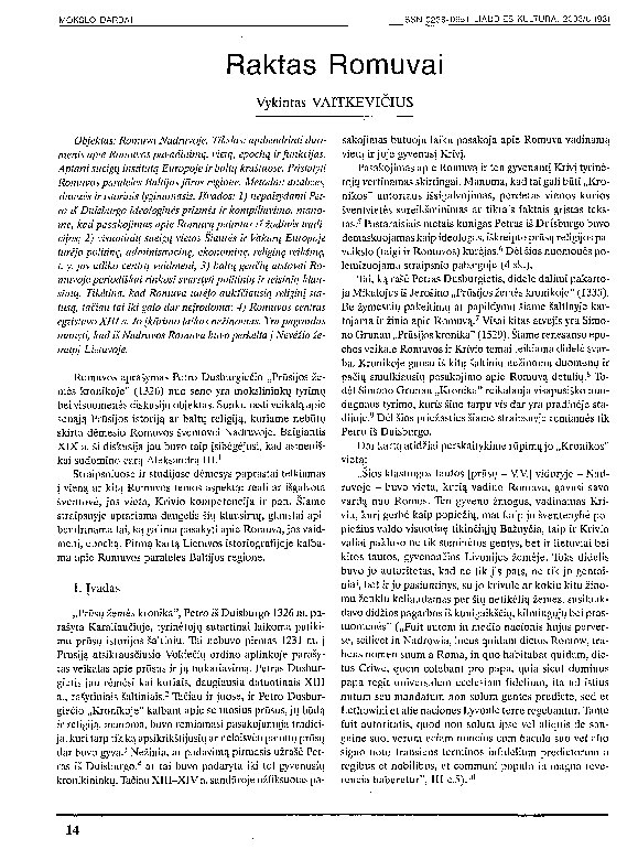 (PDF) Raktas Romuvai │ Romuva Decoded