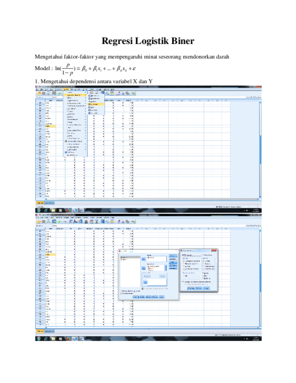 (DOC) Regresi Logistik Biner