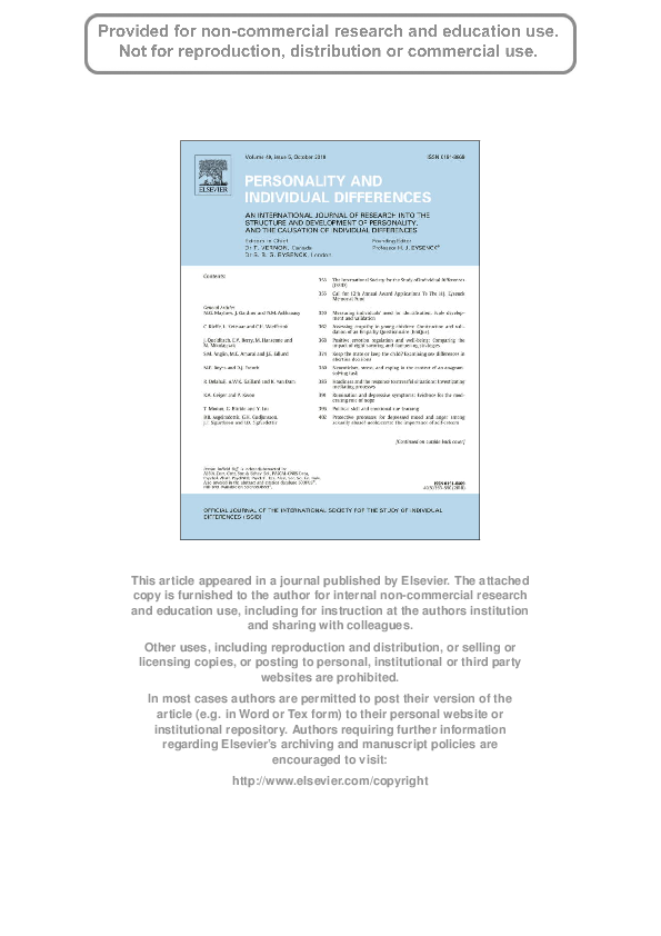 (PDF) Evaluation of International Affective Picture System (IAPS ...