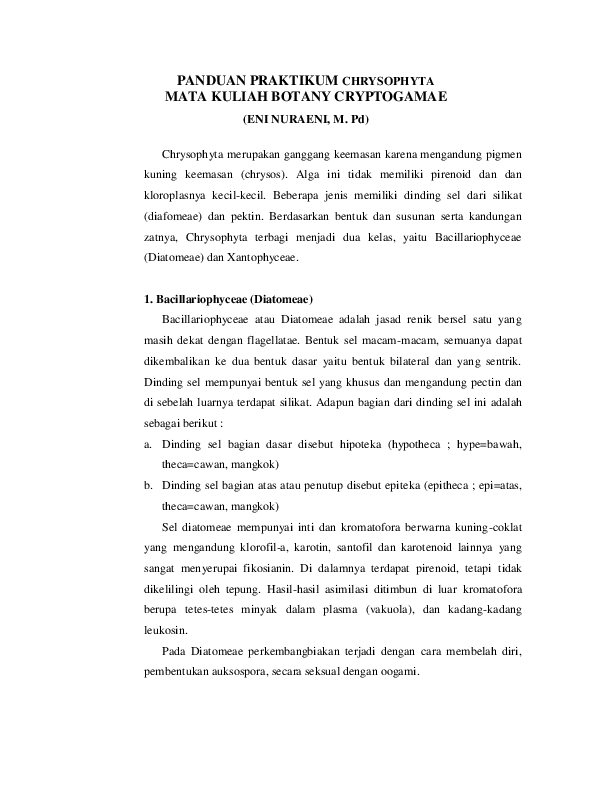 (PDF) CHRYSOPHYTA