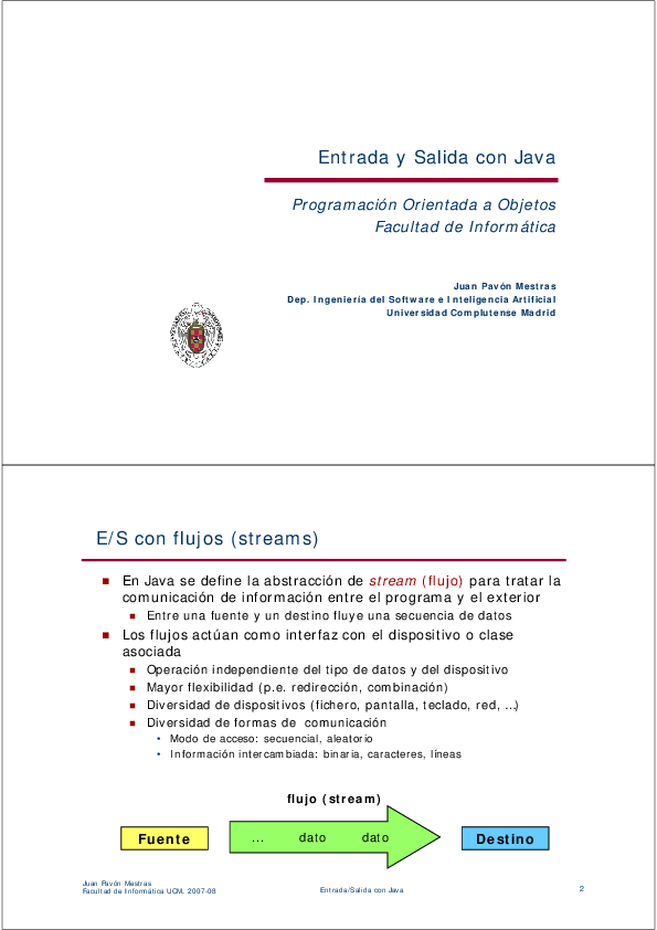 (PDF) ENTRADAS Y SALIDAS EN JAVA