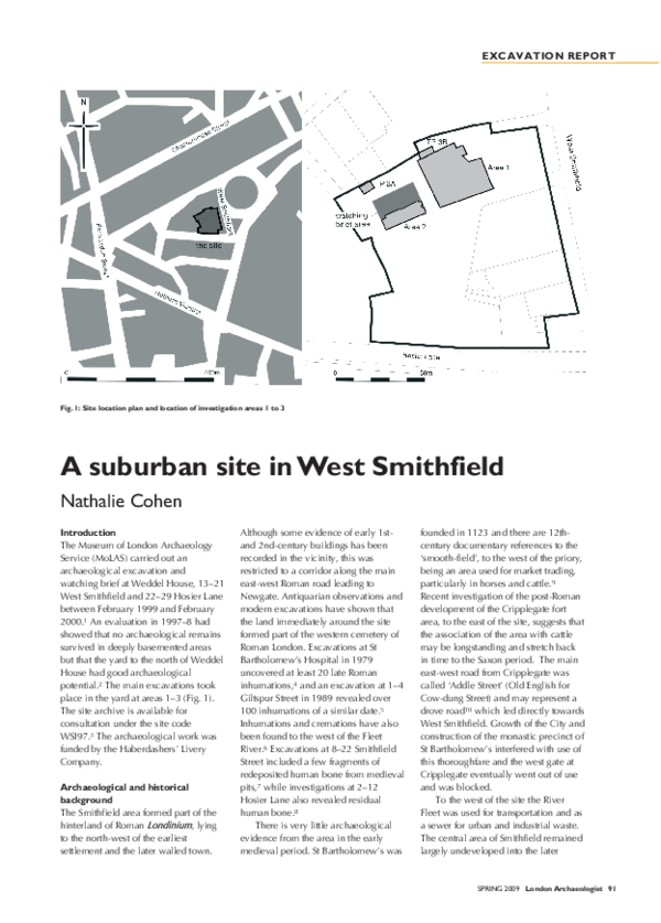 (PDF) A Suburban Site in West Smithfield