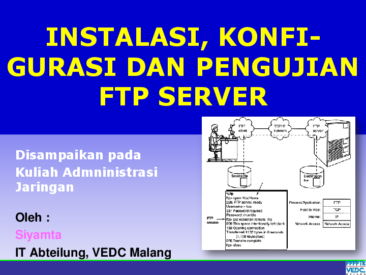 (PDF) Konsep, Instalasi, Konfigurasi, Pengujian FTP Server Pada Debian