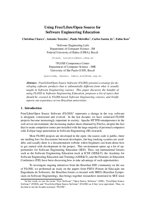 Pdf Free Libre Open Source Software Development In Developing And Developed Countries A