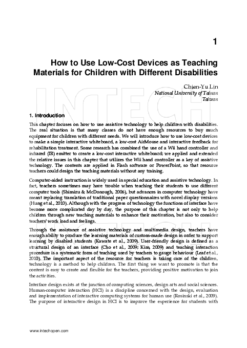 (PDF) How to Use Low-Cost Devices as Teaching Materials for Children ...