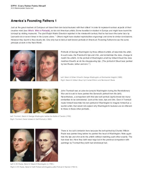 (PDF) America's Founding Fathers and their Portraits