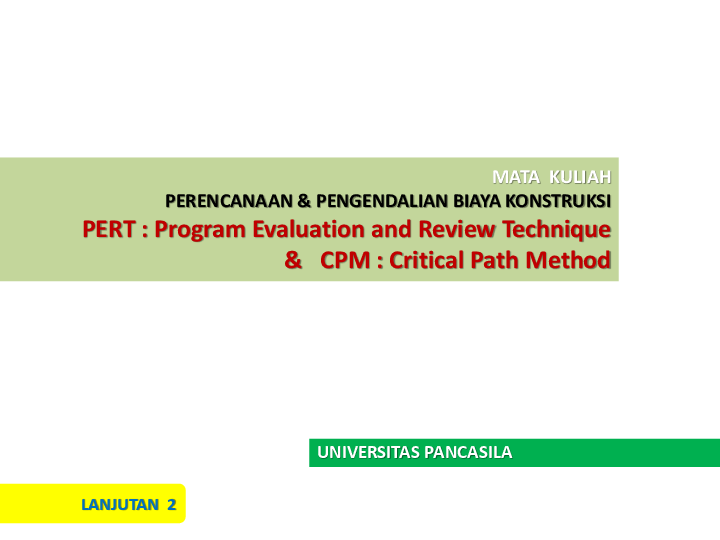 (PPT) Pert CPM