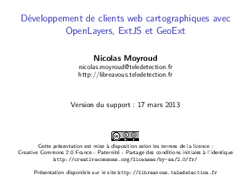 (PDF) Développement de clients web cartographiques avec OpenLayers, ExtJS et GeoExt