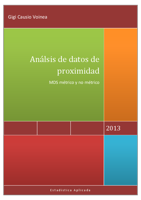(PDF) Escalamiento multidimensional métrico y no métrico