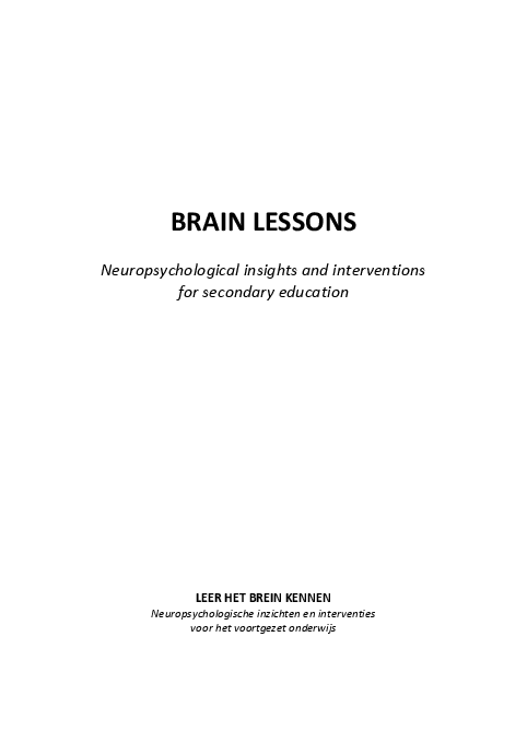 (PDF) Brain Lessons. Neuropsychological insights and interventions for ...