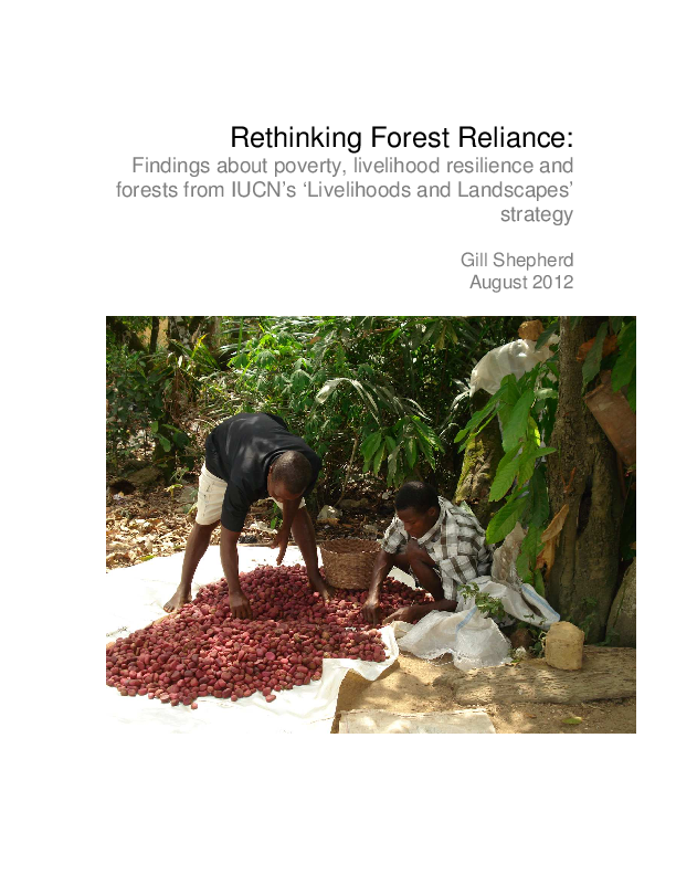 (PDF) Rethinking Forest Reliance: Findings about poverty, livelihood ...