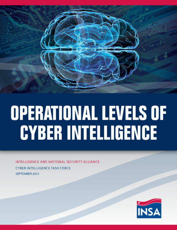 (PDF) INTELLIGENCE AND NATIONAL SECURITY ALLIANCE CYBER INTELLIGENCE ...