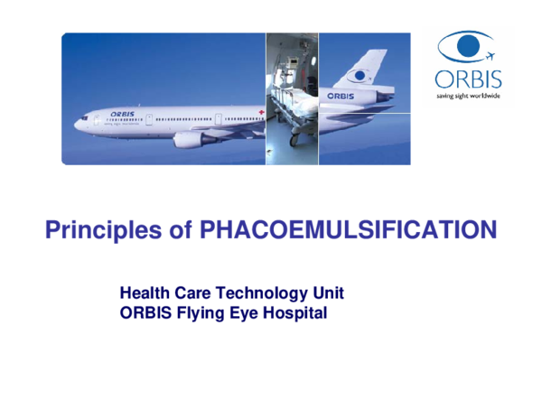 (PDF) Principles of PHACOEMULSIFICATION Health Care Technology Unit ...